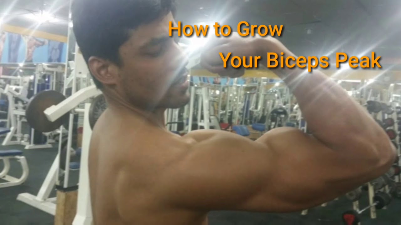 How to grow your biceps peak - YouTube