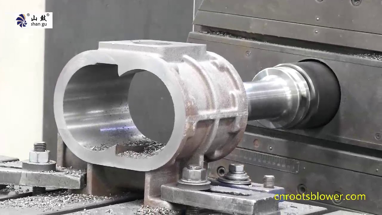 Shangu Roots Blower Casing Processed by CNC Lathe - YouTube
