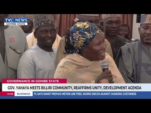 Gov Yahaya Meets Billiri Community, Reaffirms Unity, Development Agenda