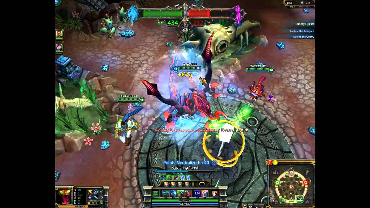Cho Gath 6 Feast's Lulu's ult and thunder shield - YouTube