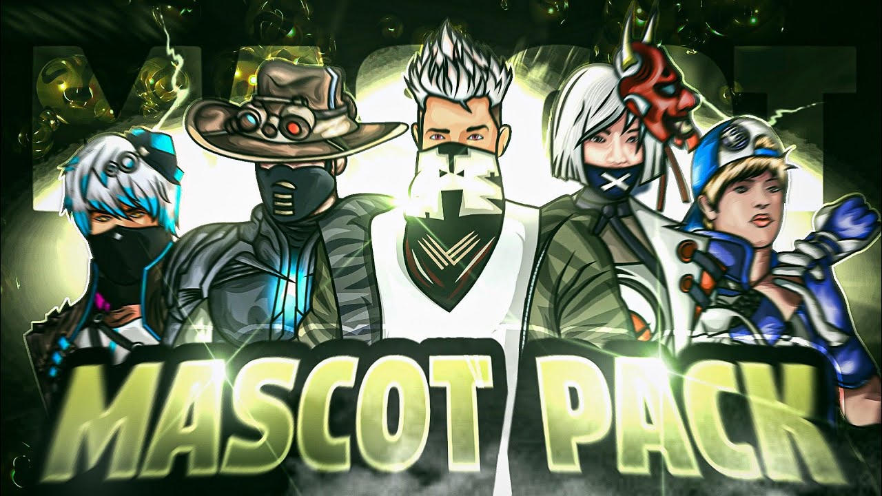 FREE FIRE MASCOT LOGO PACK // FF MASCOT PACK // @notifygraphic1 - YouTube