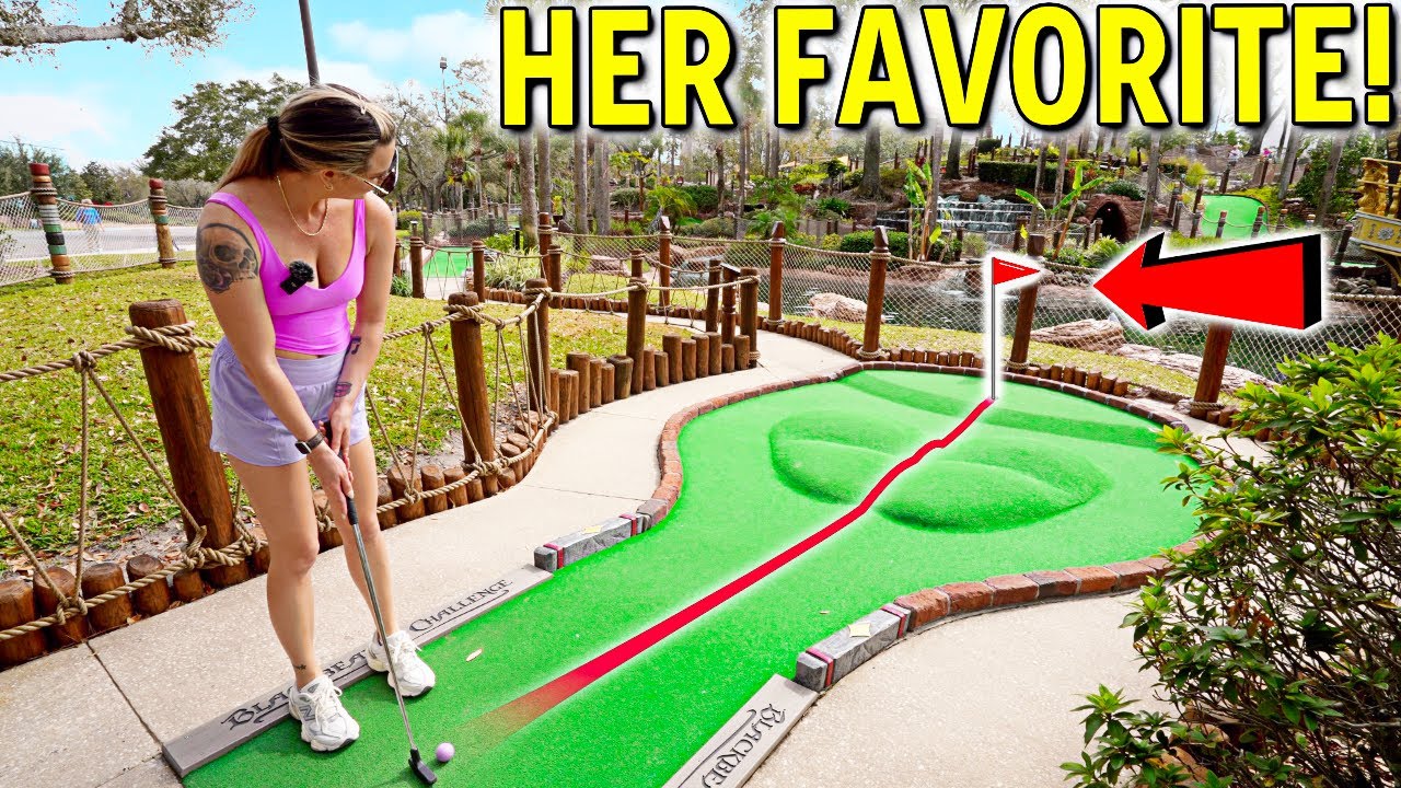 Playing Elisha’s FAVORITE Pirates Cove Mini Golf Course! - YouTube