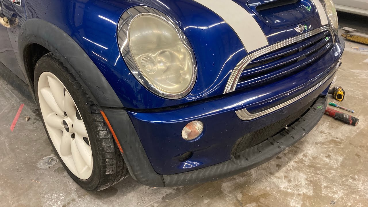 Mini Cooper front bumper removal - YouTube