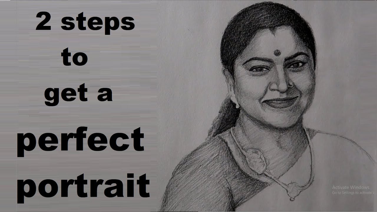 2 steps to get your portrait right | Perfect pencil portrait | Artist ...