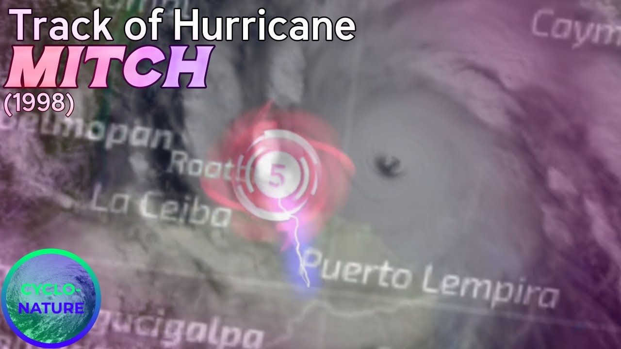 Track of Hurricane Mitch (1998) - YouTube