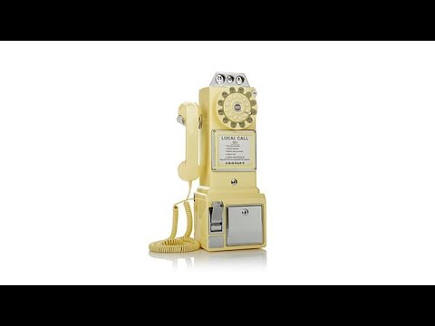 Crosley 1950s Replica PushButton Payphone - YouTube