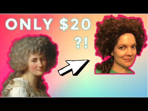 Two Georgian Hairstyles With a Really Cheap Wig || 18th Century Hair ...