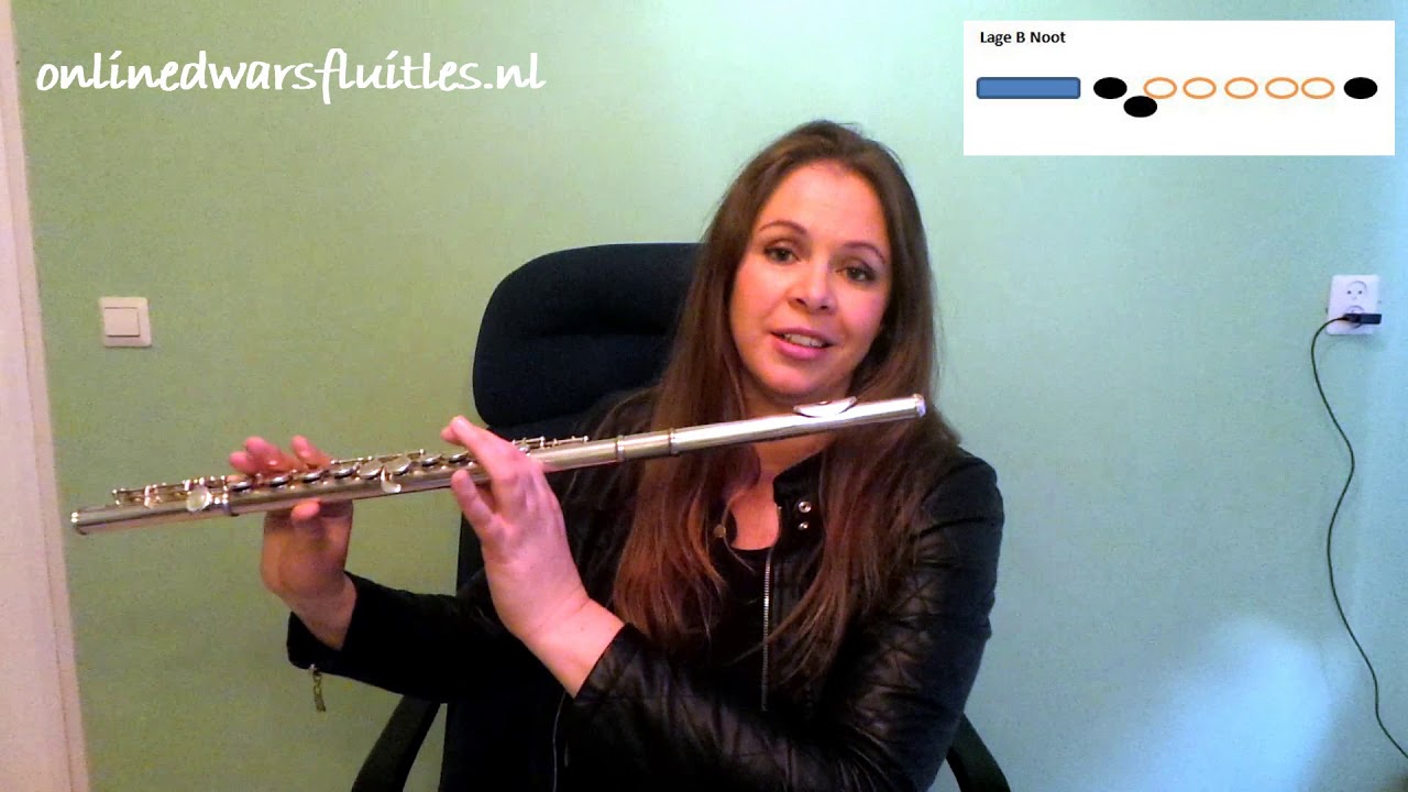 B noot laag op de dwarsfluit - YouTube