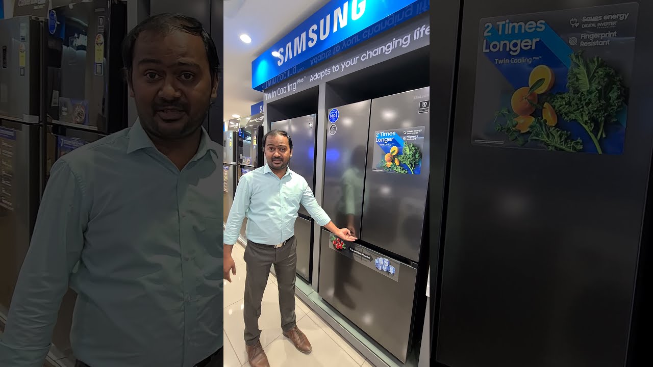 Samsung 580 L side by side refrigerator / side by side - YouTube