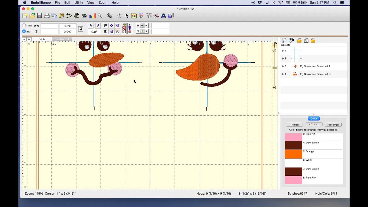 How to use the Cross Hairs from Embrilliance Alignment BX files - YouTube