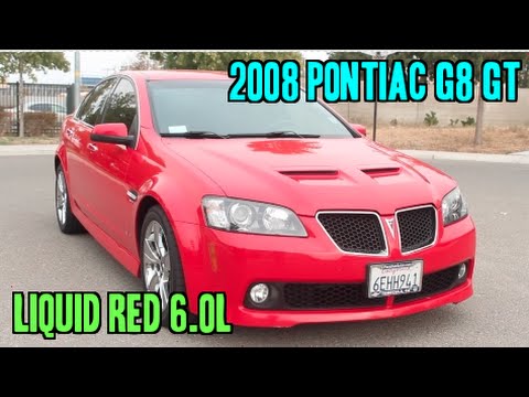 My New Car! 2008 Pontiac G8 GT Liquid Red! - YouTube