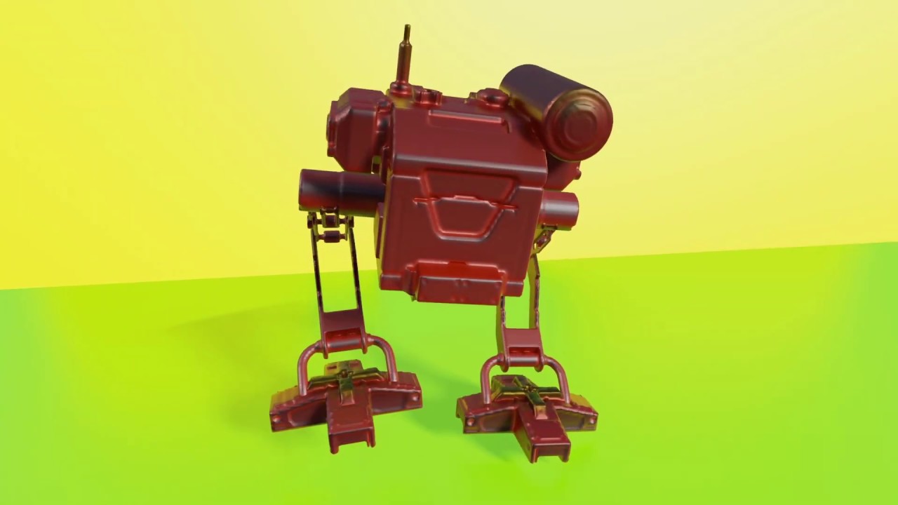 MECH WALK CYCLE - OCULUS MEDIUM / BLENDER 2.80 - YouTube