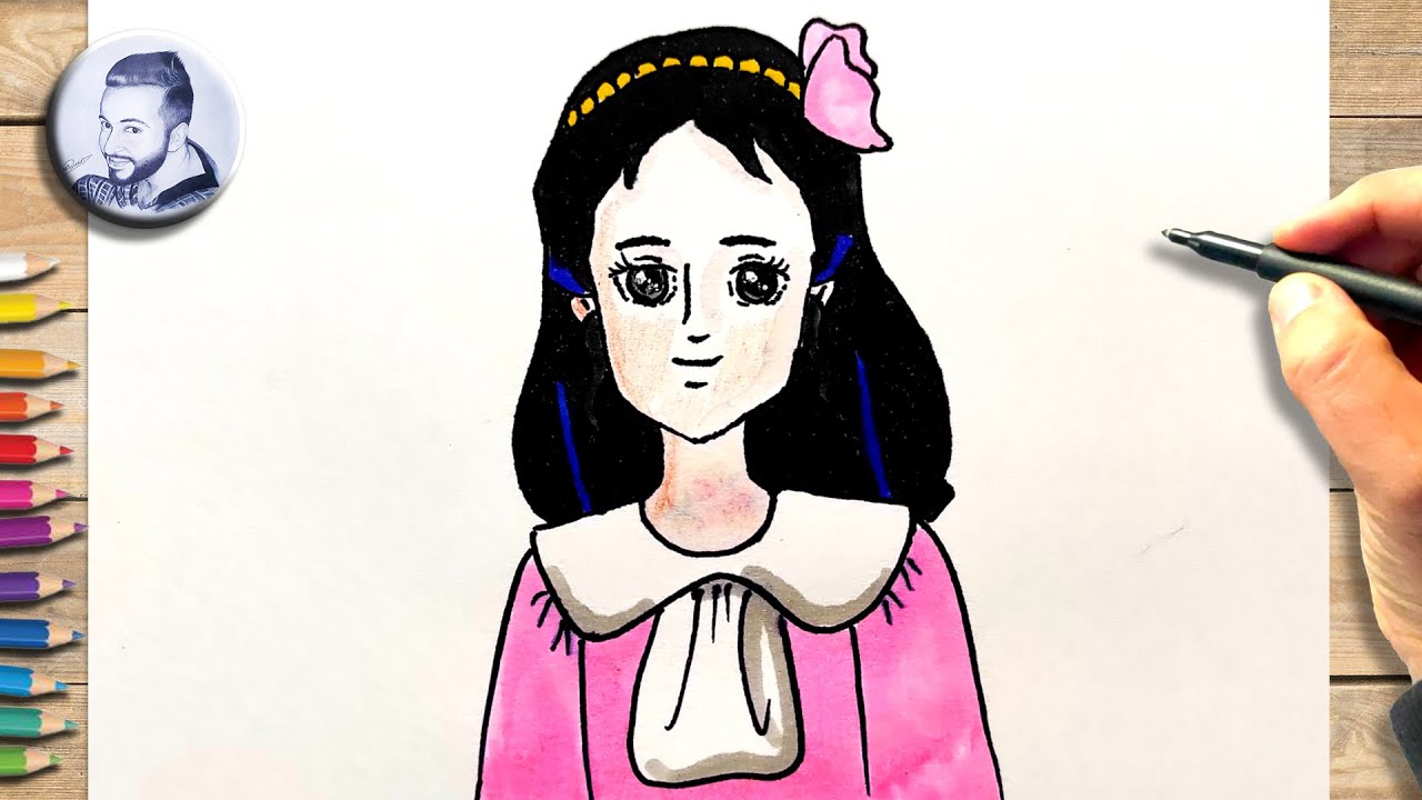 Comment dessiner princesse Sarah - YouTube