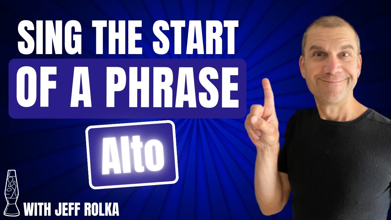 Singing Lesson Tonal Onset exercises alto range - YouTube