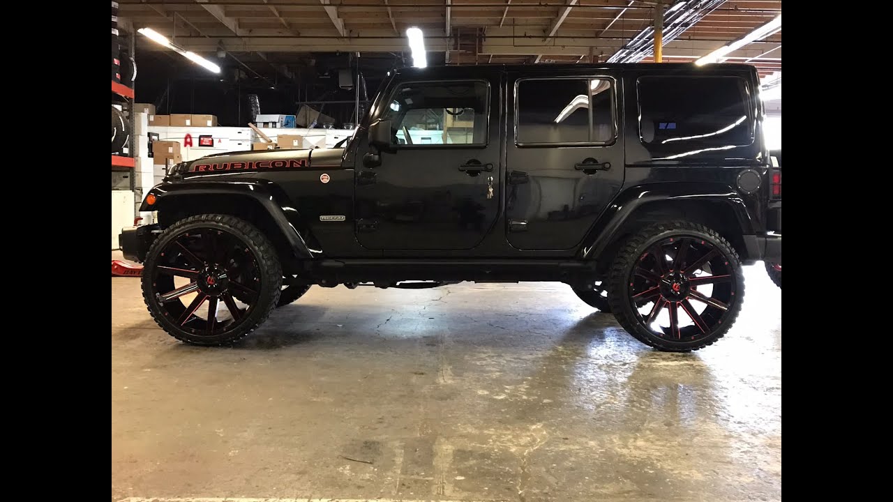 2017 Jeep Wrangler Unlimited Rubicon Wheel Big Tires And Wheels - YouTube