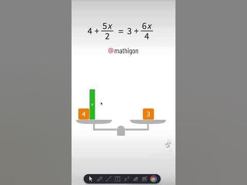 Visually Solving Equations with Fraction Coefficients in Mathigon Polypad - YouTube