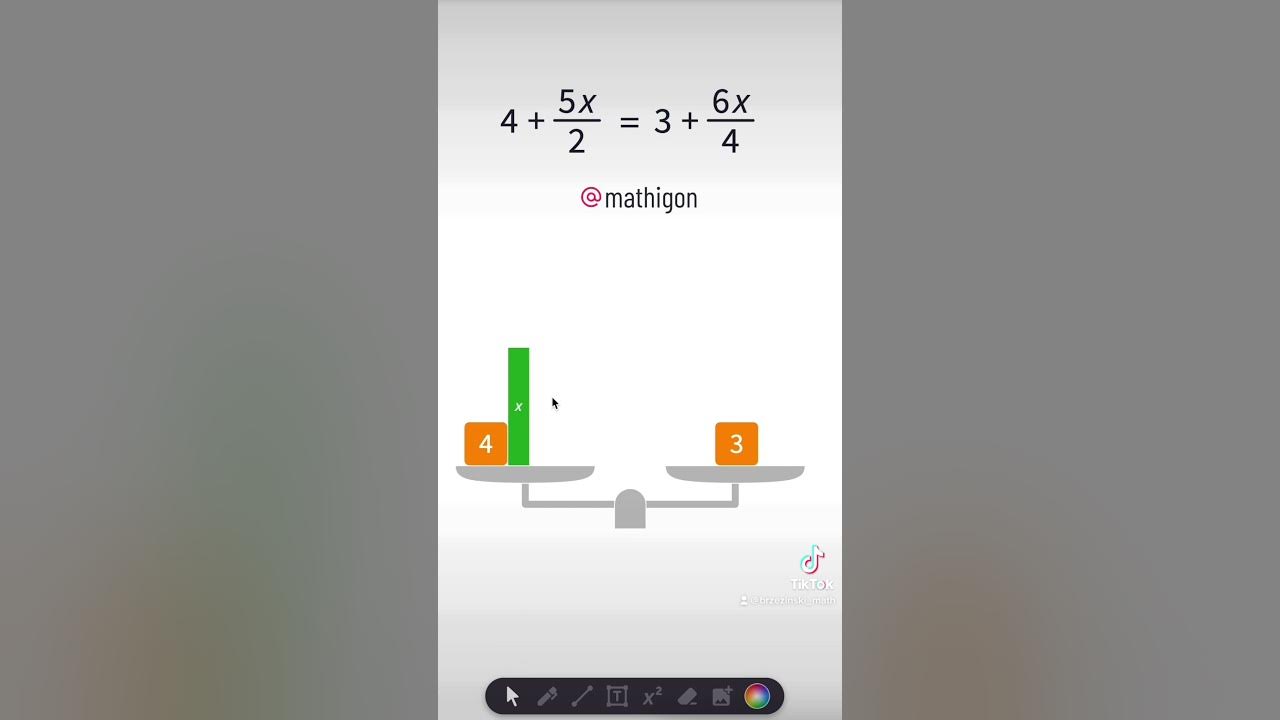 Visually Solving Equations with Fraction Coefficients in Mathigon Polypad - YouTube