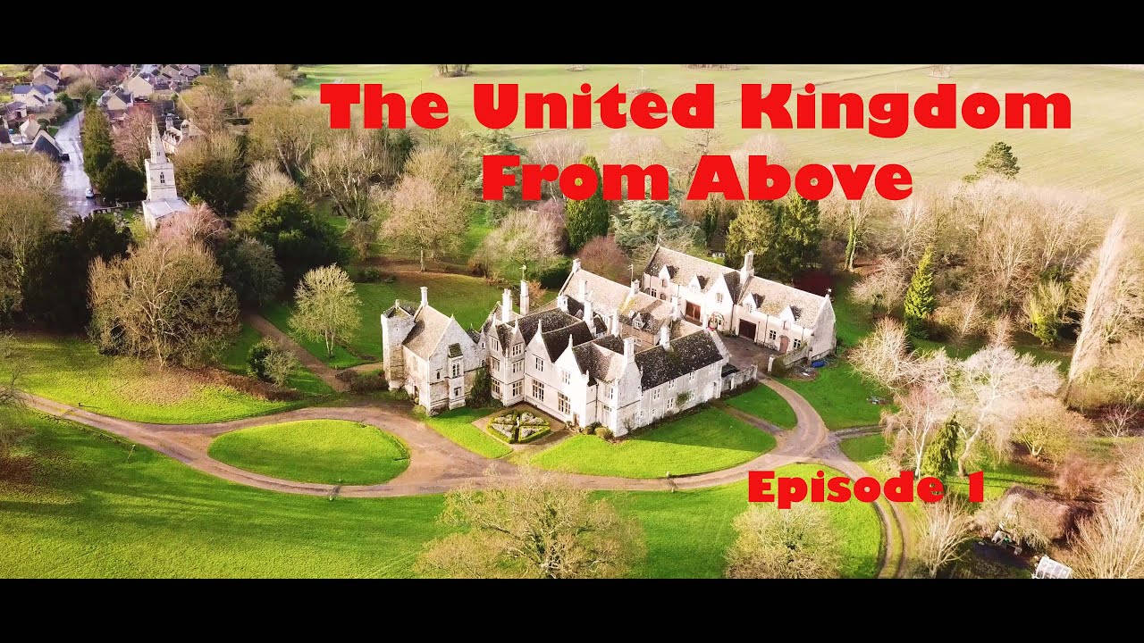 Northamptonshire From Above. Southwick Hall, Fotheringhay and Oundle ...