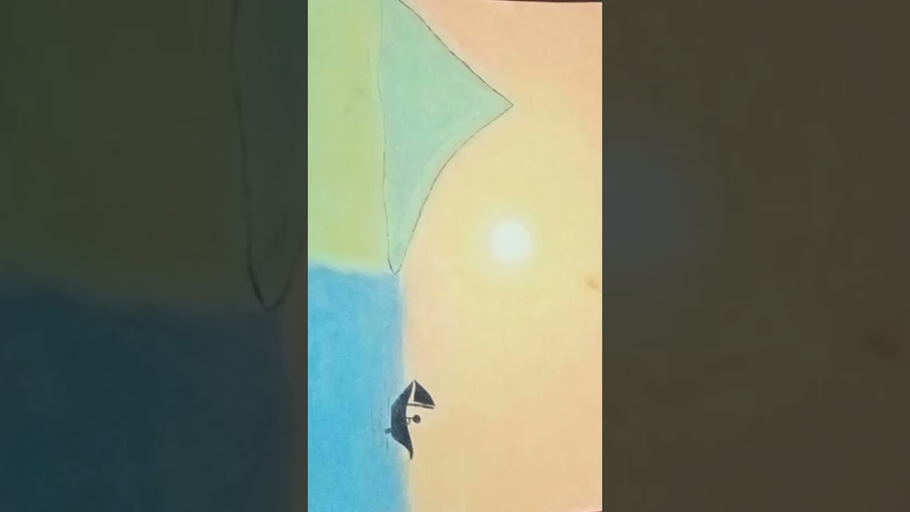 a drawing with colorful chok - YouTube