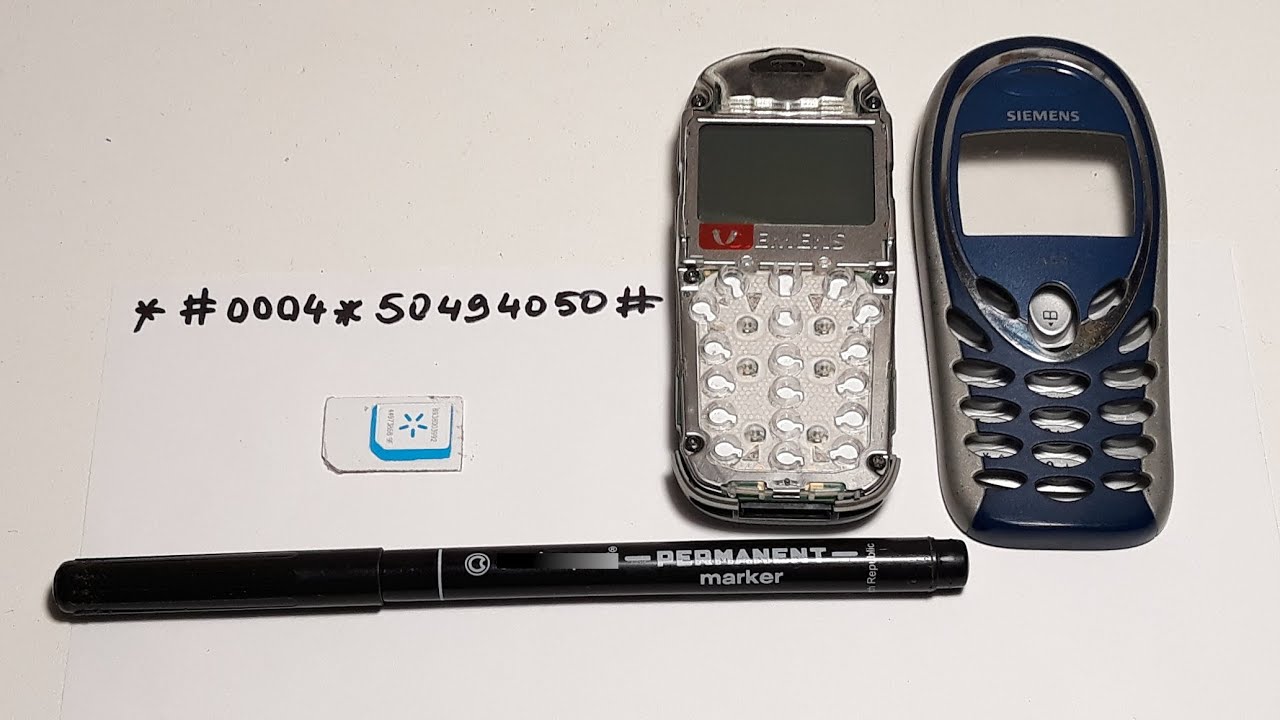 Siemens A55. Капсула времени из Германии . Разлочка и отвязка от ...