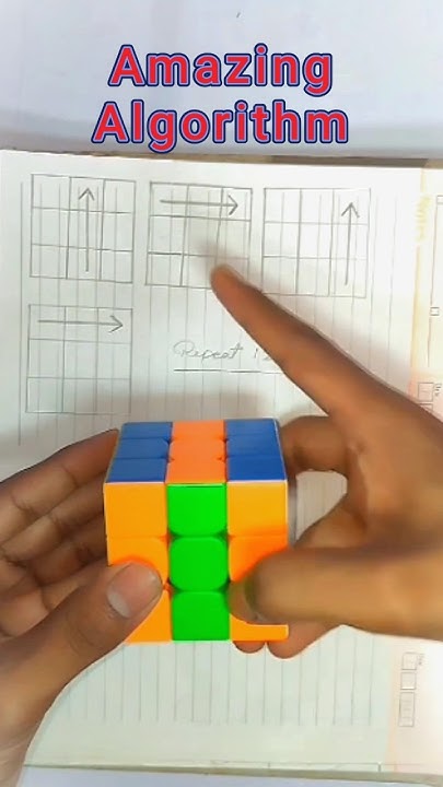 Amazing Algorithm | #rubikscube #algorithm #cube #diy #ronaldo - YouTube