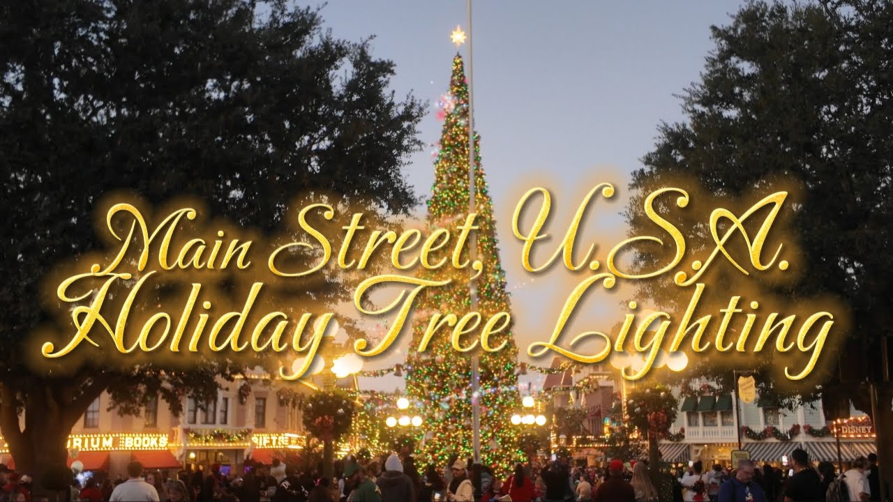 Disneyland's Holiday Tree Lighting: A Magical Evening - YouTube