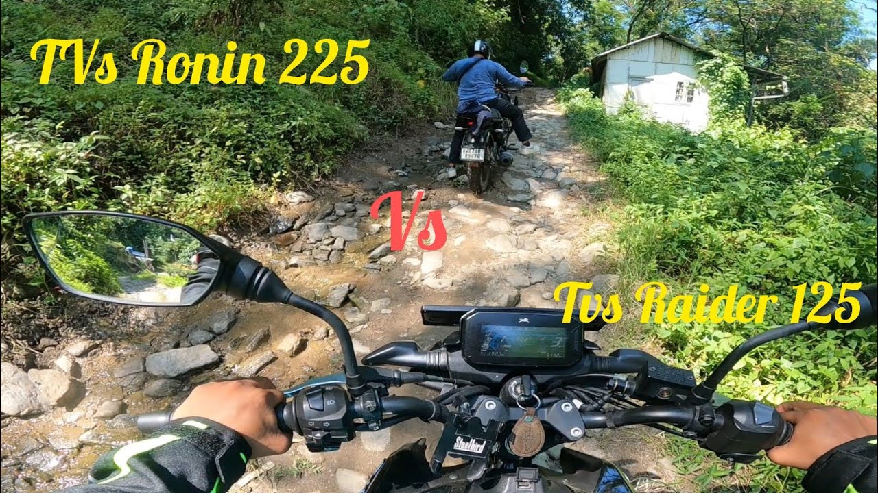 Tvs Ronin 225 vs Tvs Raider 125 offroding Ride || Darjeeling skywalk ...