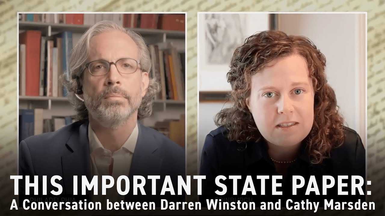 This Important State Paper: A Conversation between Darren Winston and ...