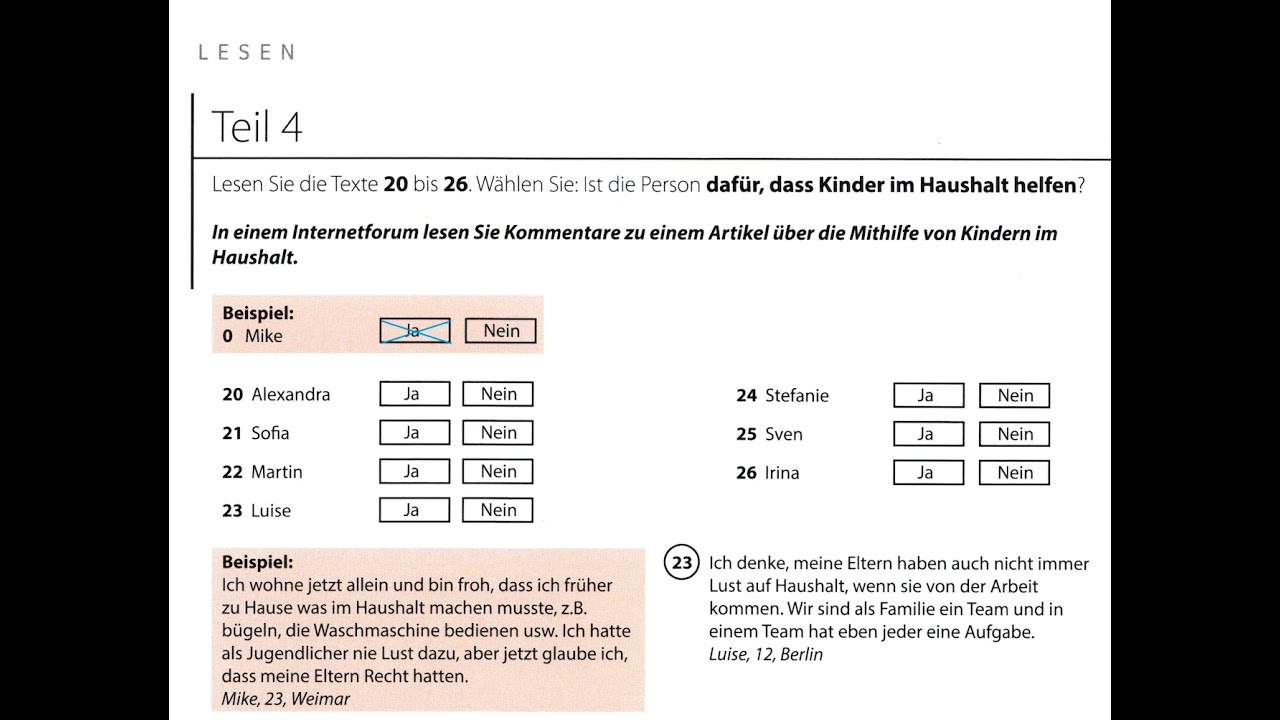 97 th class || B1 Lesen || Part 6 || So geht's zu A2 - B1 || বাংলায় ...
