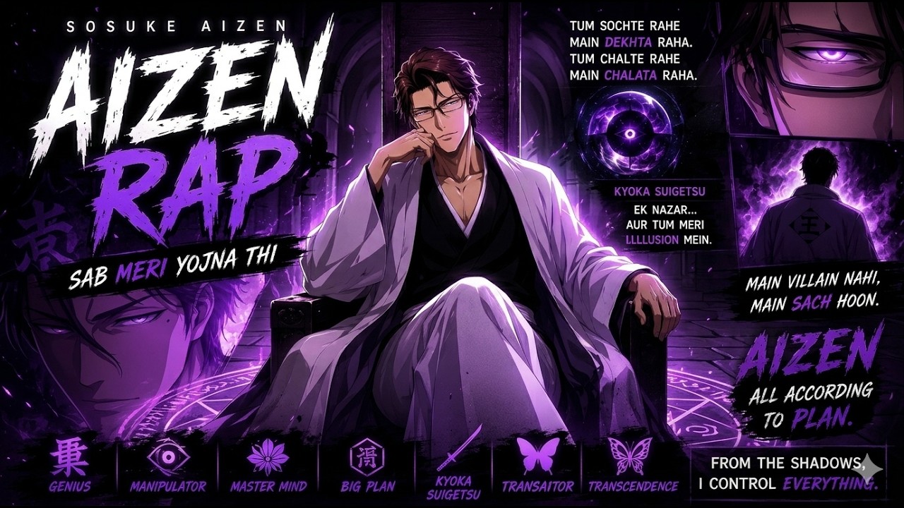 AIZEN HINDI RAP | Sab Meri Yojna Thi | Bleach Rap - YouTube