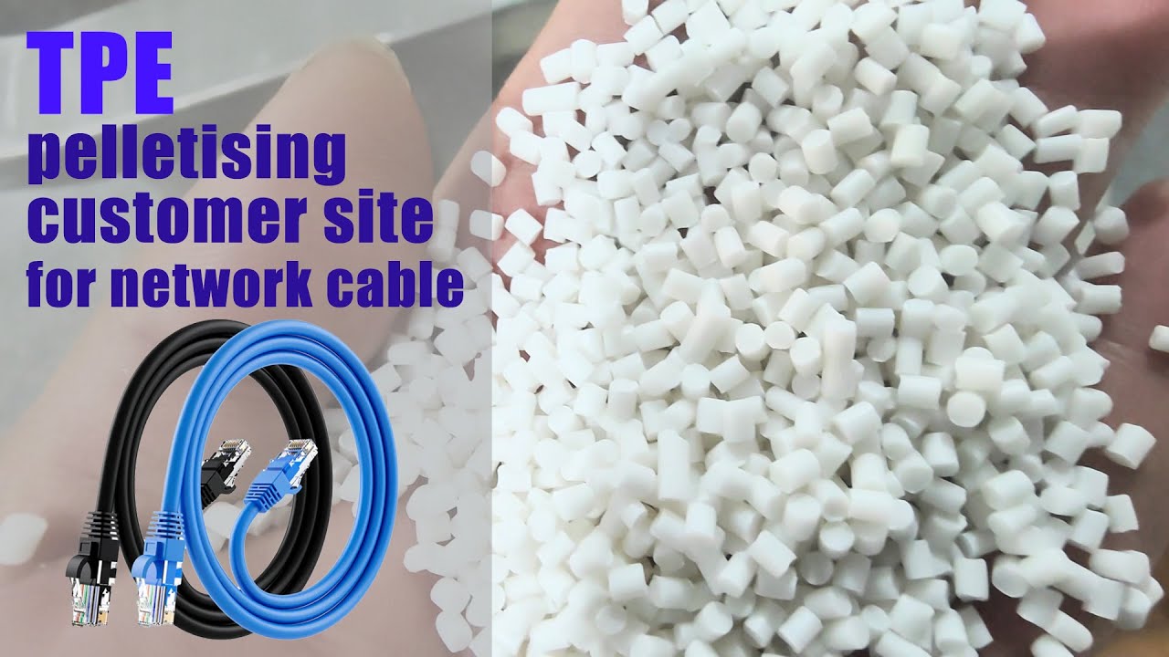 TPE pelletising customer site - for network cable #tpe # ...