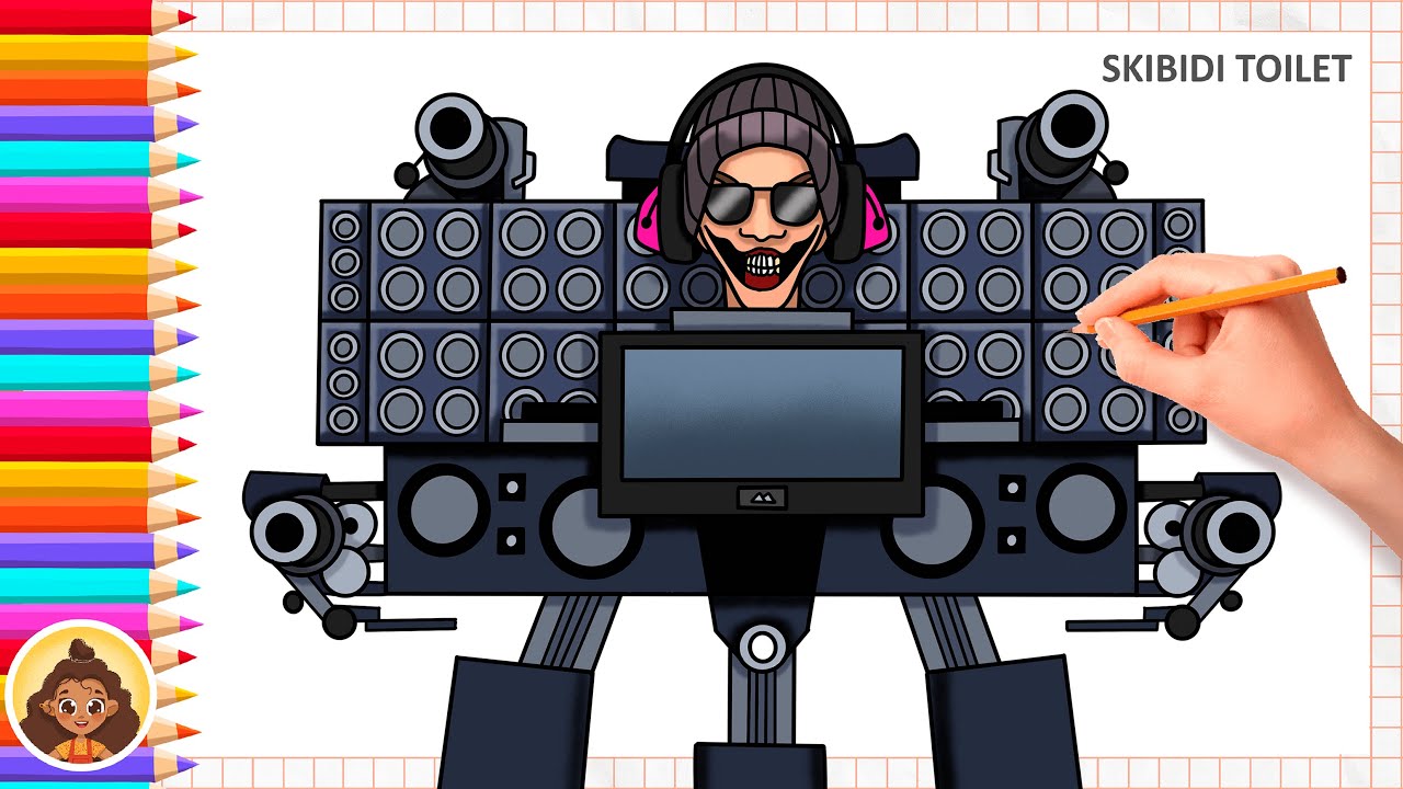 How to Draw UPGRADED DJ TOILET | from Skibidi Toilet - YouTube