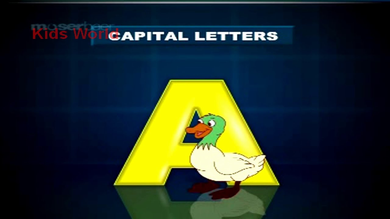 Capital Letters kids learning | Animated Video | Cartoon | English ...