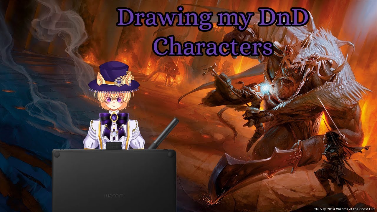 Drawing my dnd characters - YouTube