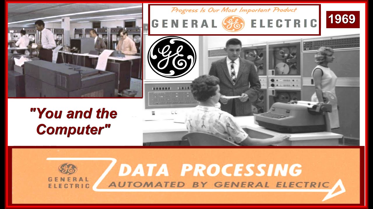 Vintage Educational GE Computer Film 1969 General Electric DATANET 30 ...