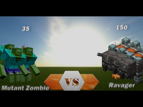 150 Ravagers Vs 35 Mutant Zombies Minecraft - YouTube