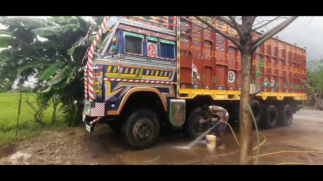 TATA 4825C 16WHEELS BIG TRUCK - TATA 4825C 16CHAKKA TRUCK Full Washing ...