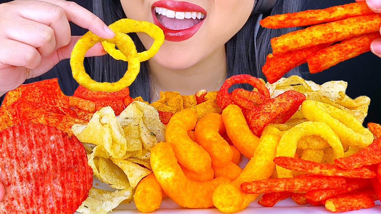 ASMR CHIPS 10 DIFFERENT FLAVORS *EXTREME CRUNCH (MUKBANG) Eating Sounds ...