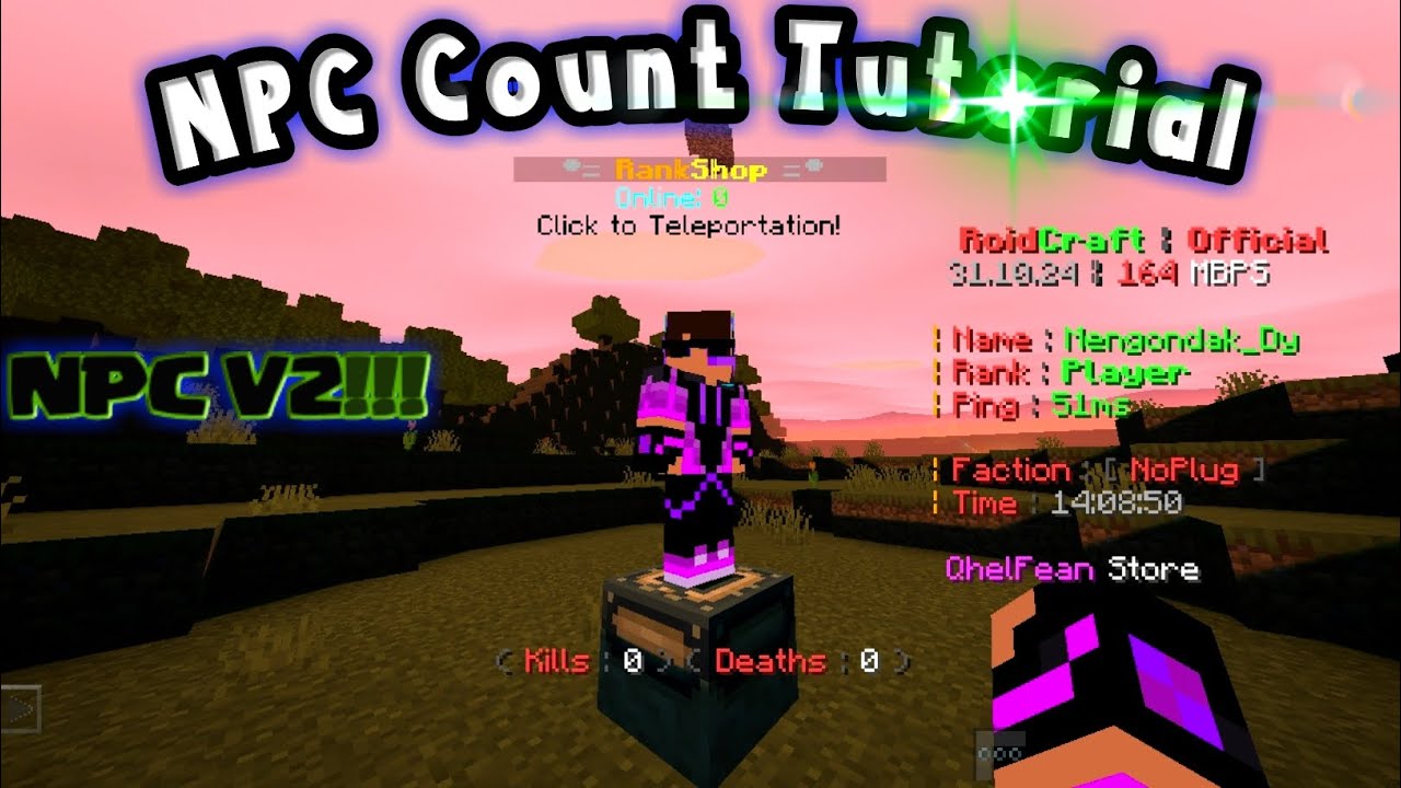 How to display NPC Count in Craftsman | Work all hosting! - YouTube