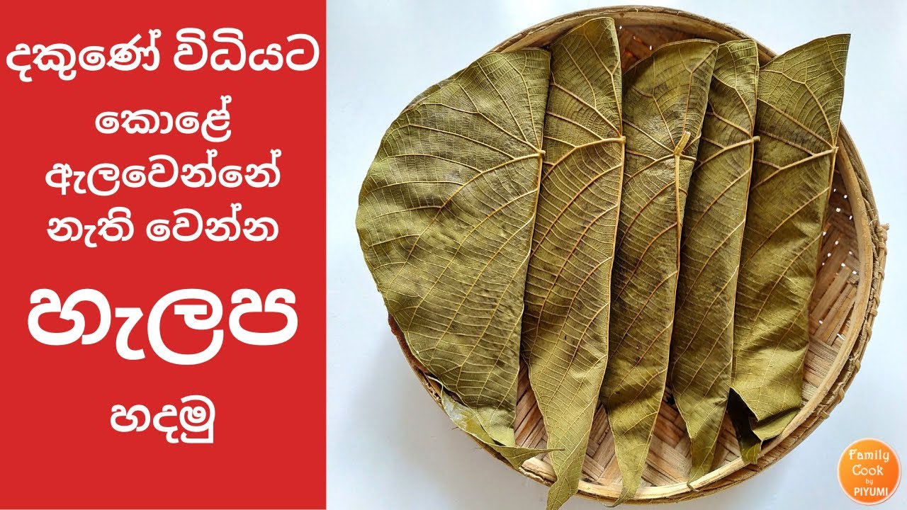 කොලේ ඇලවෙන්නේ නැතිවෙන්න හැලප හදන්න | halapa | halapa recipe sinhala ...