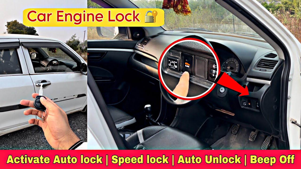 Car hidden features | Tips & Tricks | Auto lock, Speed Sensor, Engine ...