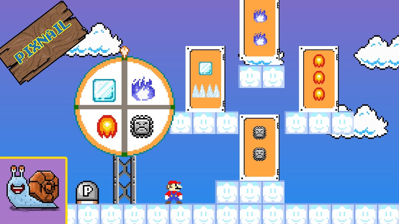 Pixnail: Mario's Random Doors Mayhem | Animation shorts - YouTube