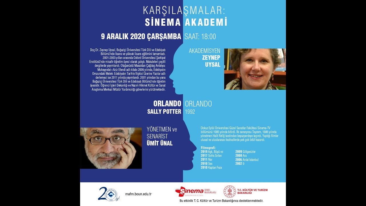 Karşılaşmalar. Sinema & Akademi. Orlando, Yön: Sally Porter (1992 ...