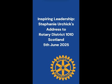 Rotary International President Stephanie Urchick Speaks to District ...
