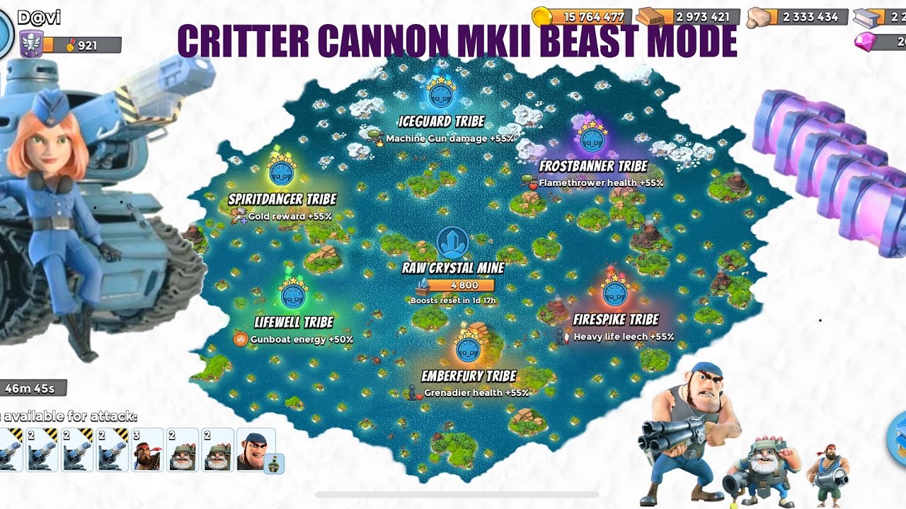 CRITTER CANNON MKII + SPEED SERUM COMBO || CLEARING ALL ENEMY BASE ...