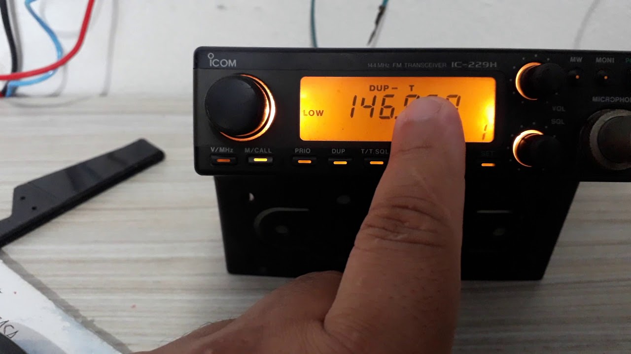 icom 229H configuração - YouTube