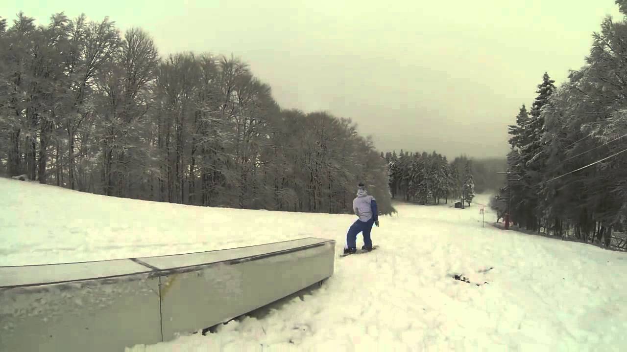 Five-O Grinds snowboard - YouTube
