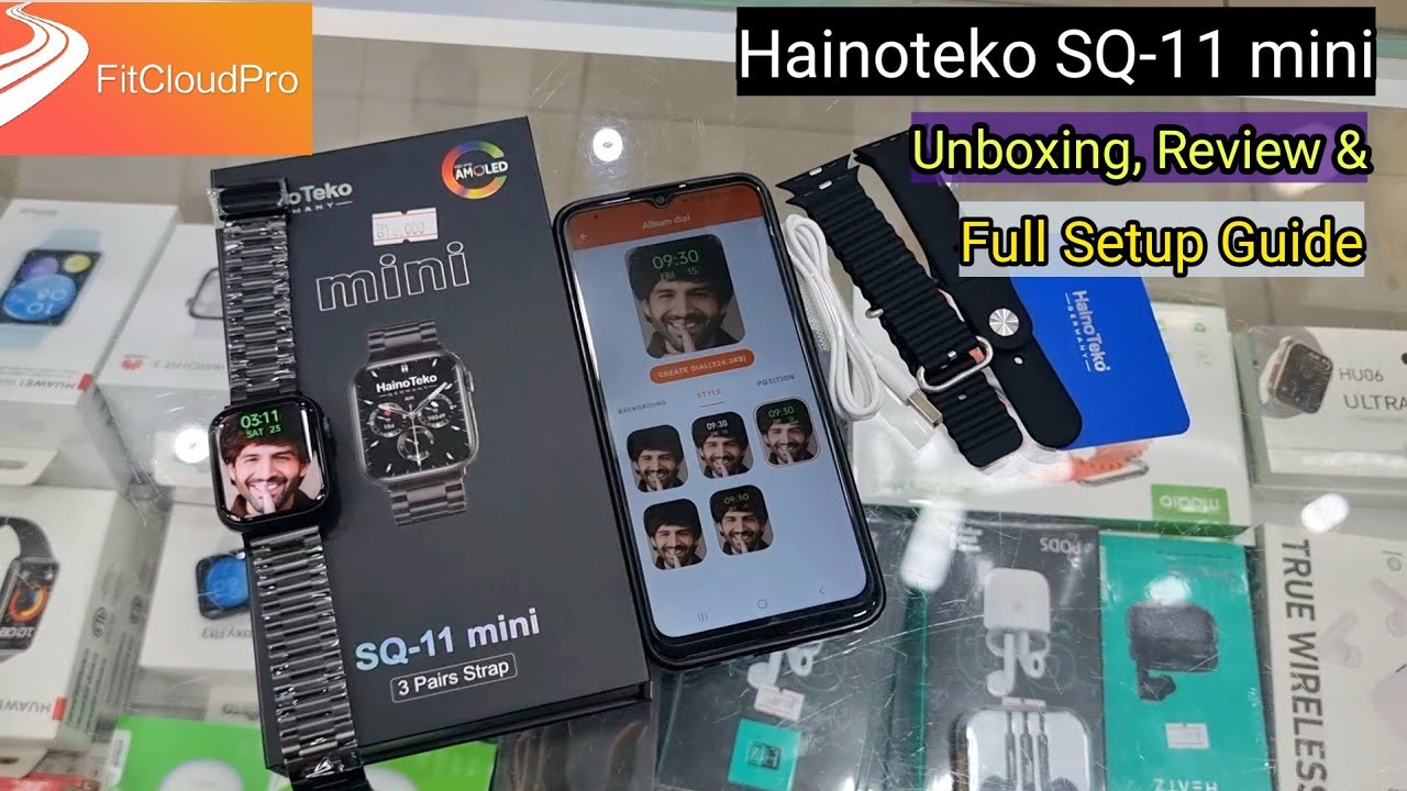 Hainoteko SQ 11 mini Smart Watch Unboxing, Feature's & Connection Guide - YouTube
