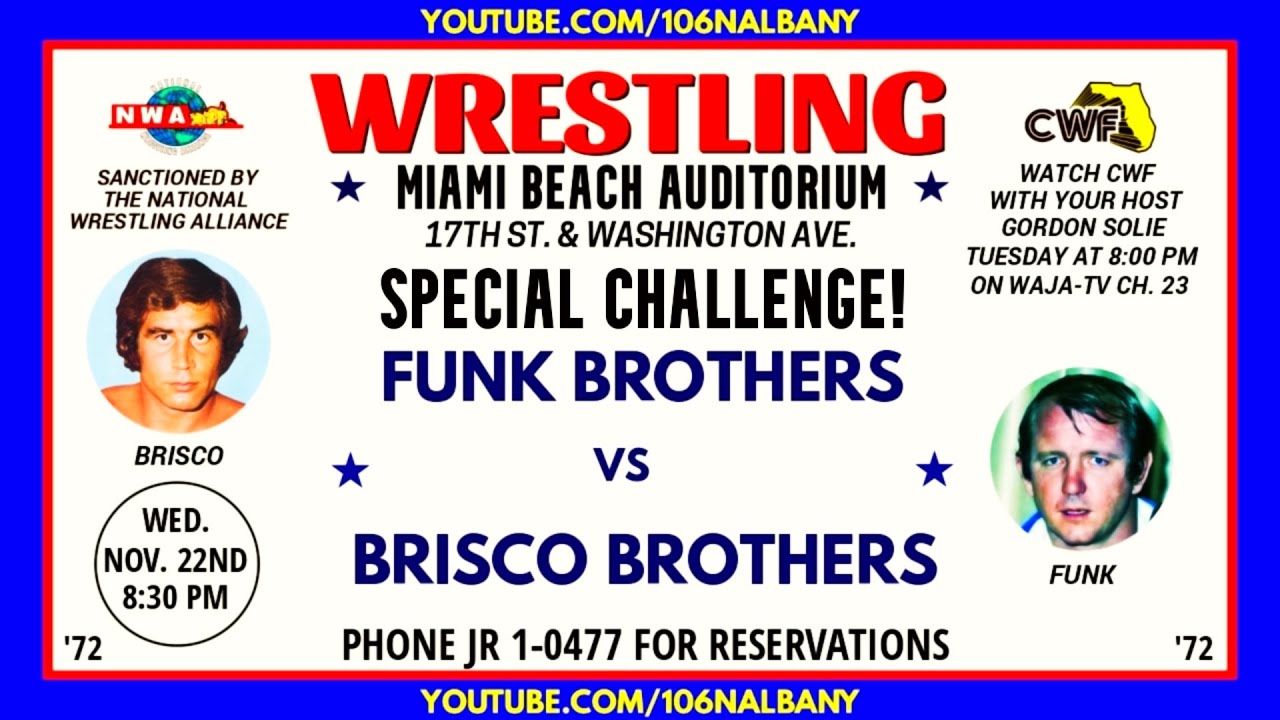 The Brisco Brothers vs The Funk Brothers (November 22nd, 1972 ...