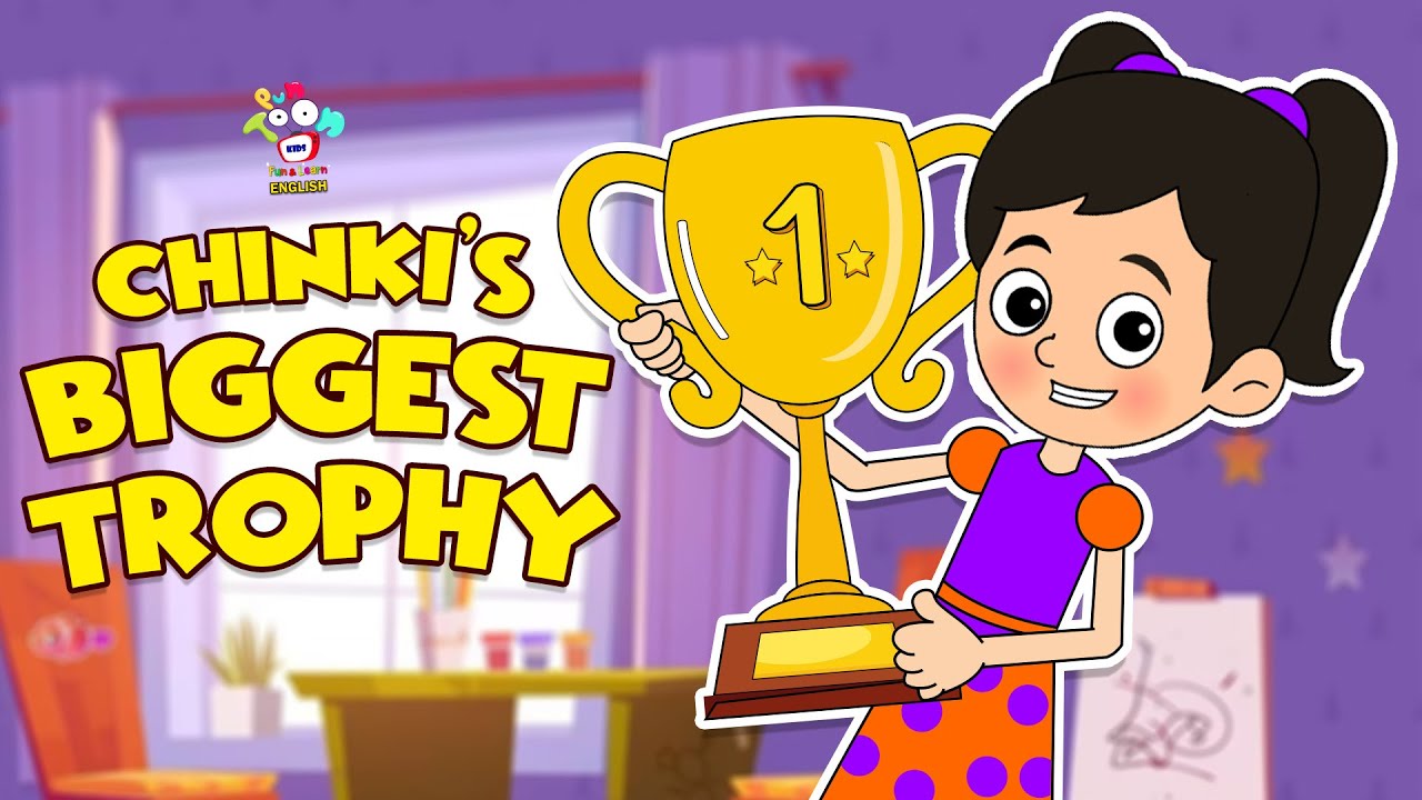 Chinki's Biggest TROPHY | Types of Trophy | English Moral Story ...